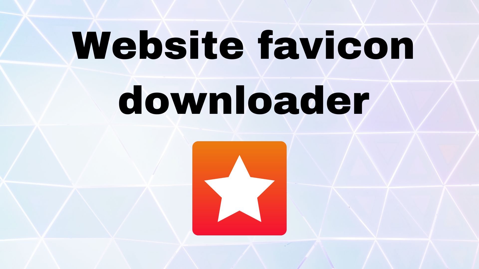 Website favicon downloader